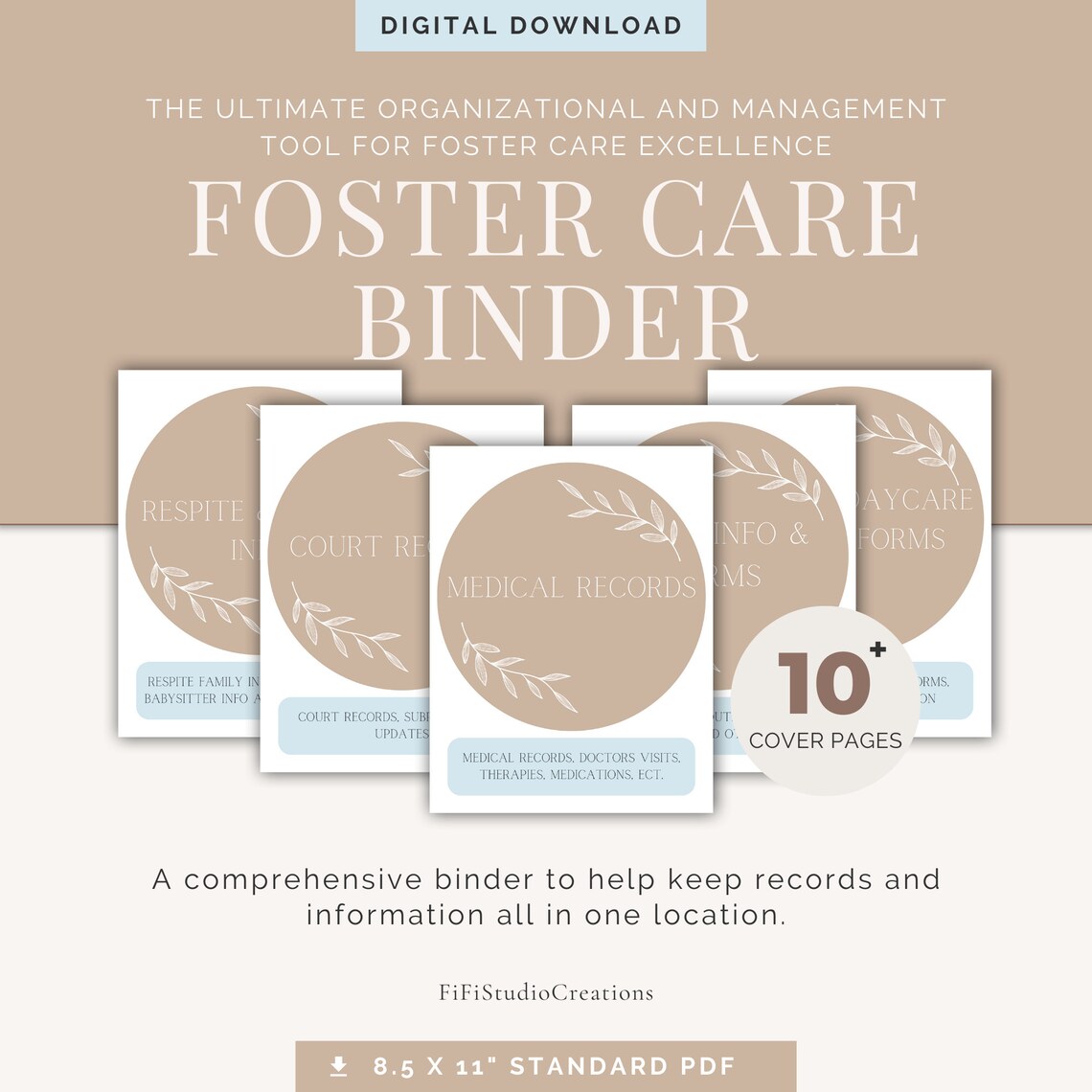 Printable Foster Care Organization Binder for Resource Parents | New ...