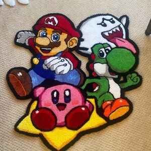 Nintendo Mario Tufted Rug - Etsy