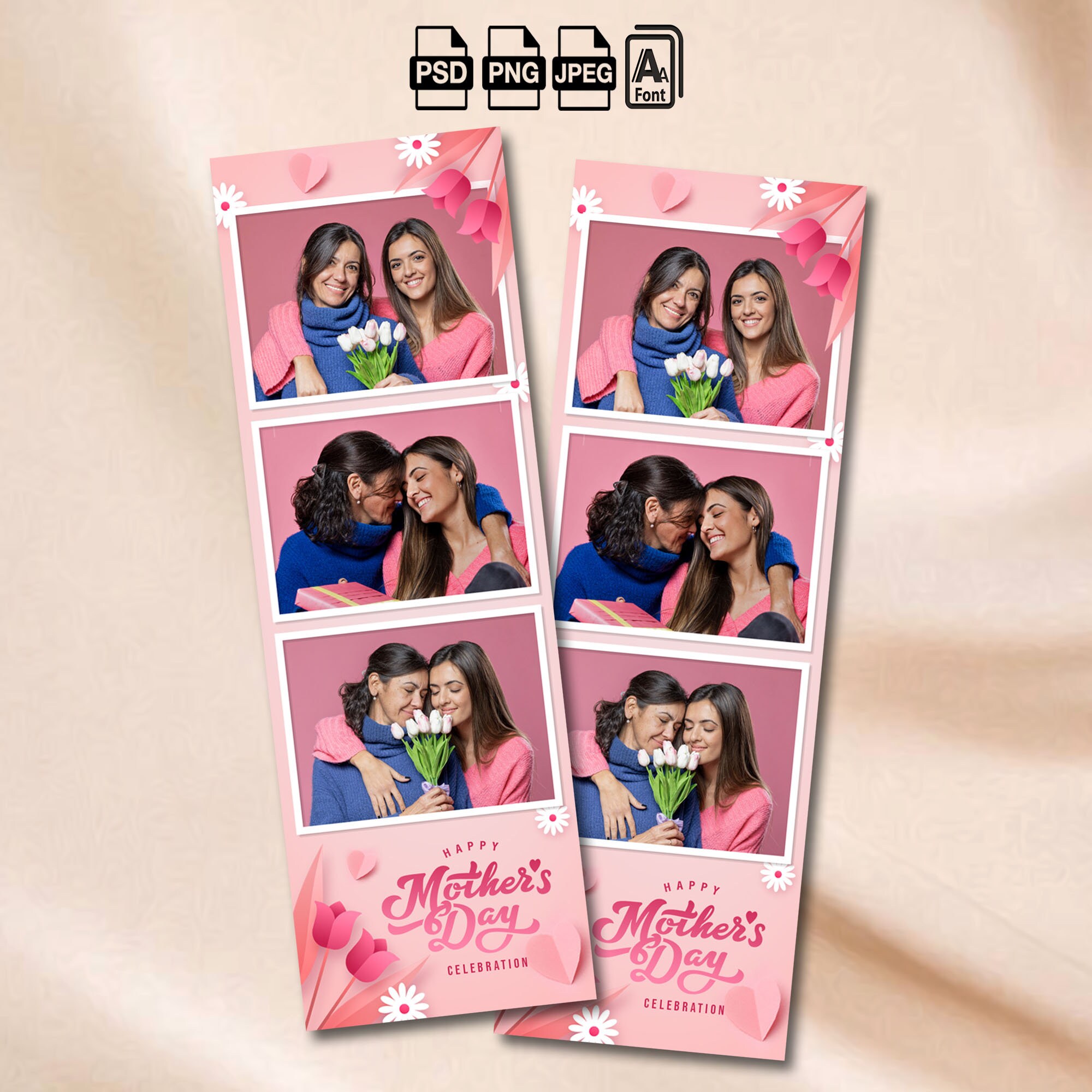 Mothers Day Photobooth Template World Happy Mother's Day Celebration ...