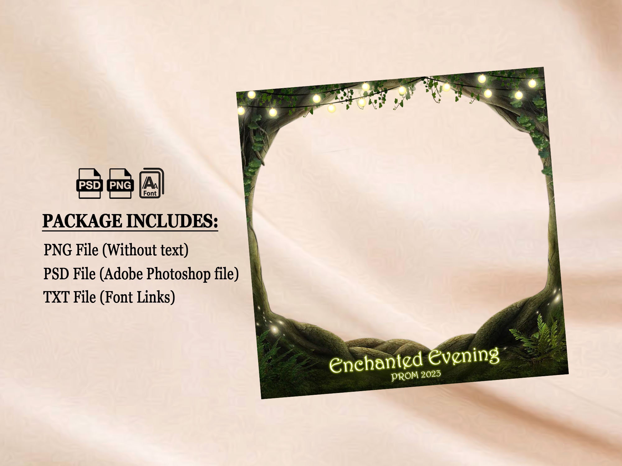 Enchanted Forest 360 Photo Booth Overlay Prom Night 360booth Overlay ...