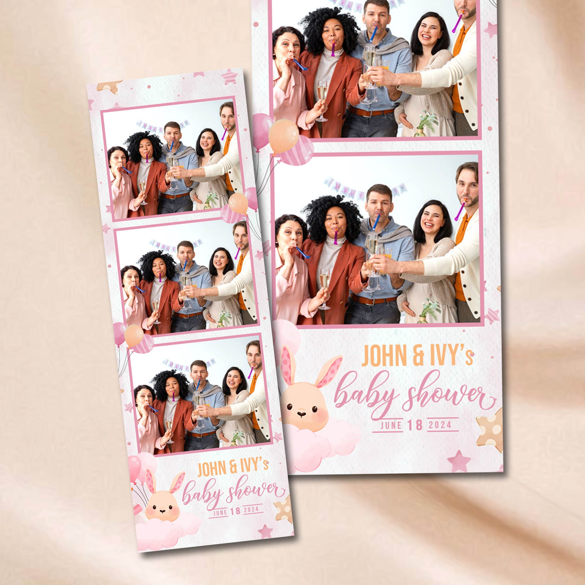 Baby Shower Photobooth Template Babyshower Photo Booth Template2x6 ...