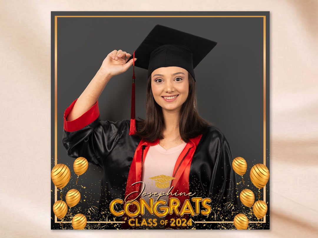 Graduation Party 360 Booth Template Congratulations 360booth Overlay ...