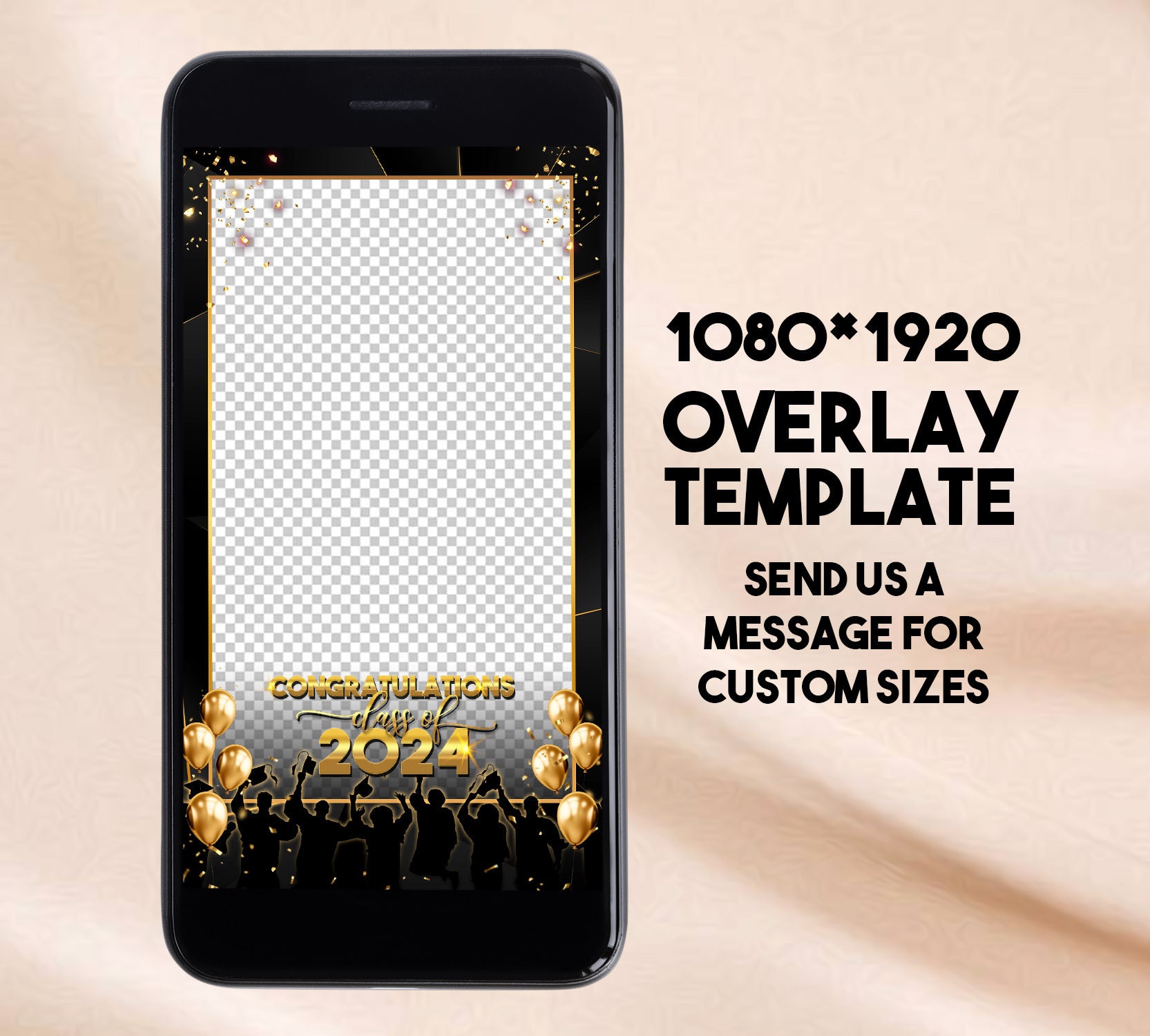 Graduation 360 Photo Booth Overlay Class of 2024 360booth Overlay ...