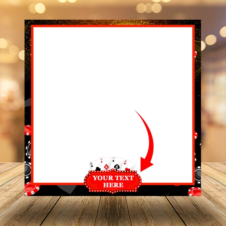Casino Night Party 360 Booth Template, Casino 360booth Overlay, 360 ...