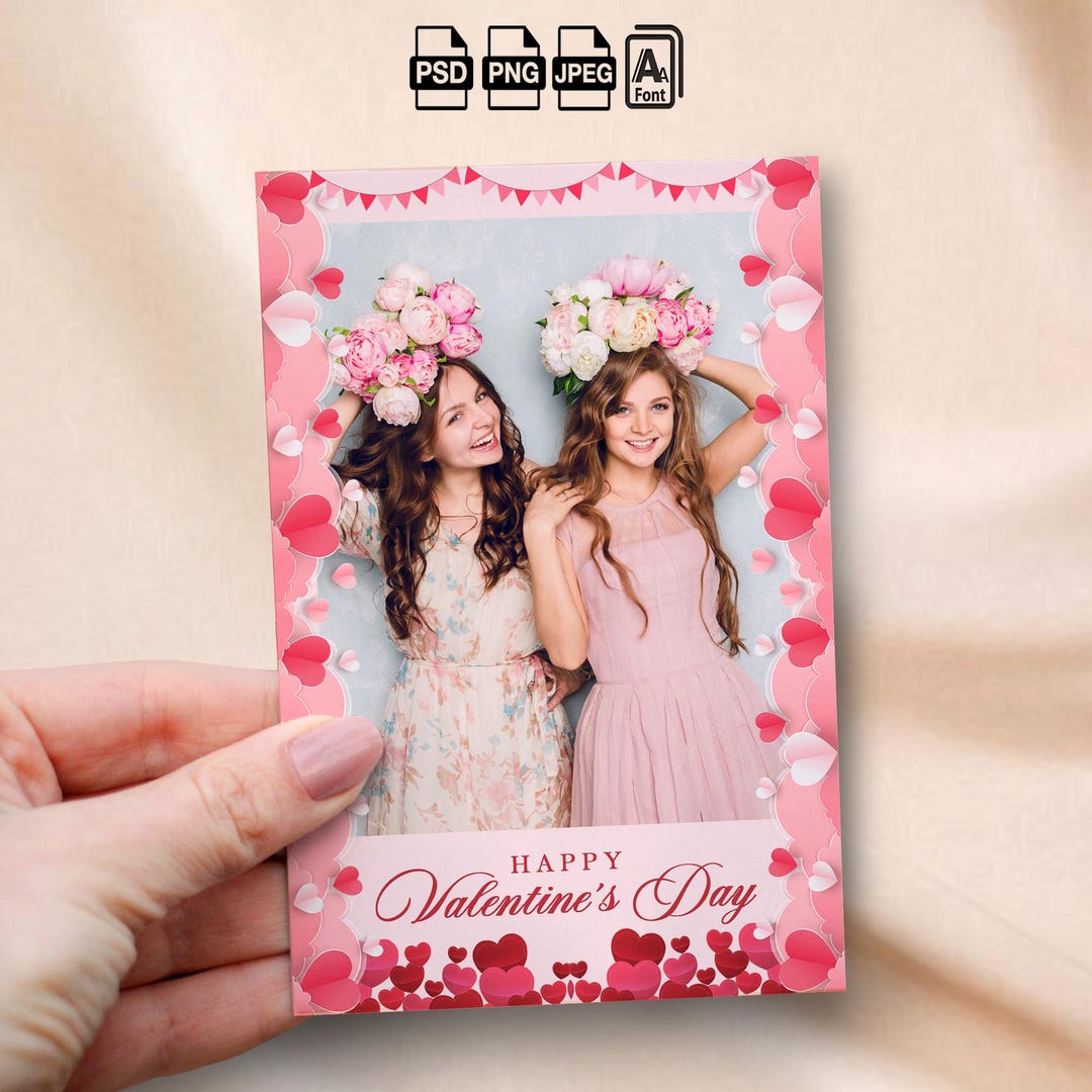 Valentines Day Photobooth Template Valentine's Day Mirror Booth 4x6 ...