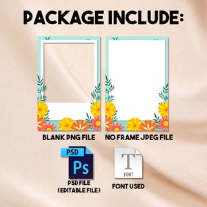 Spring Fling Photobooth Template Spring Party Photo Booth Template 4x6 ...