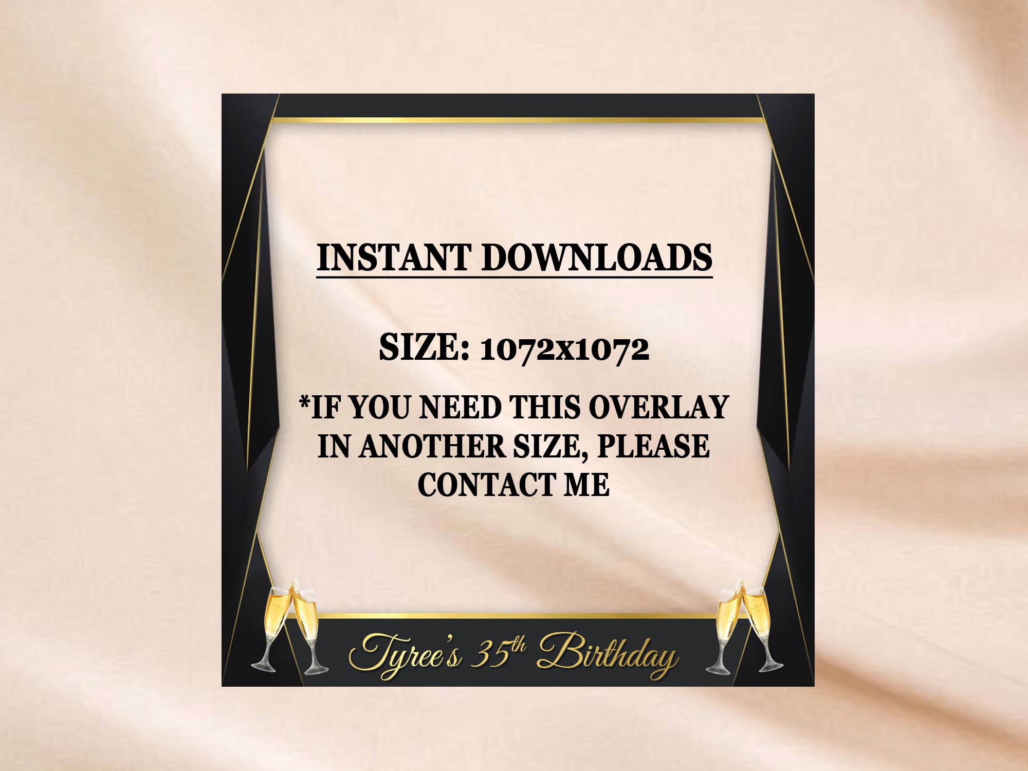 360 Photo Booth Overlay Elegant Birthday 360 Photobooth Template 360 ...