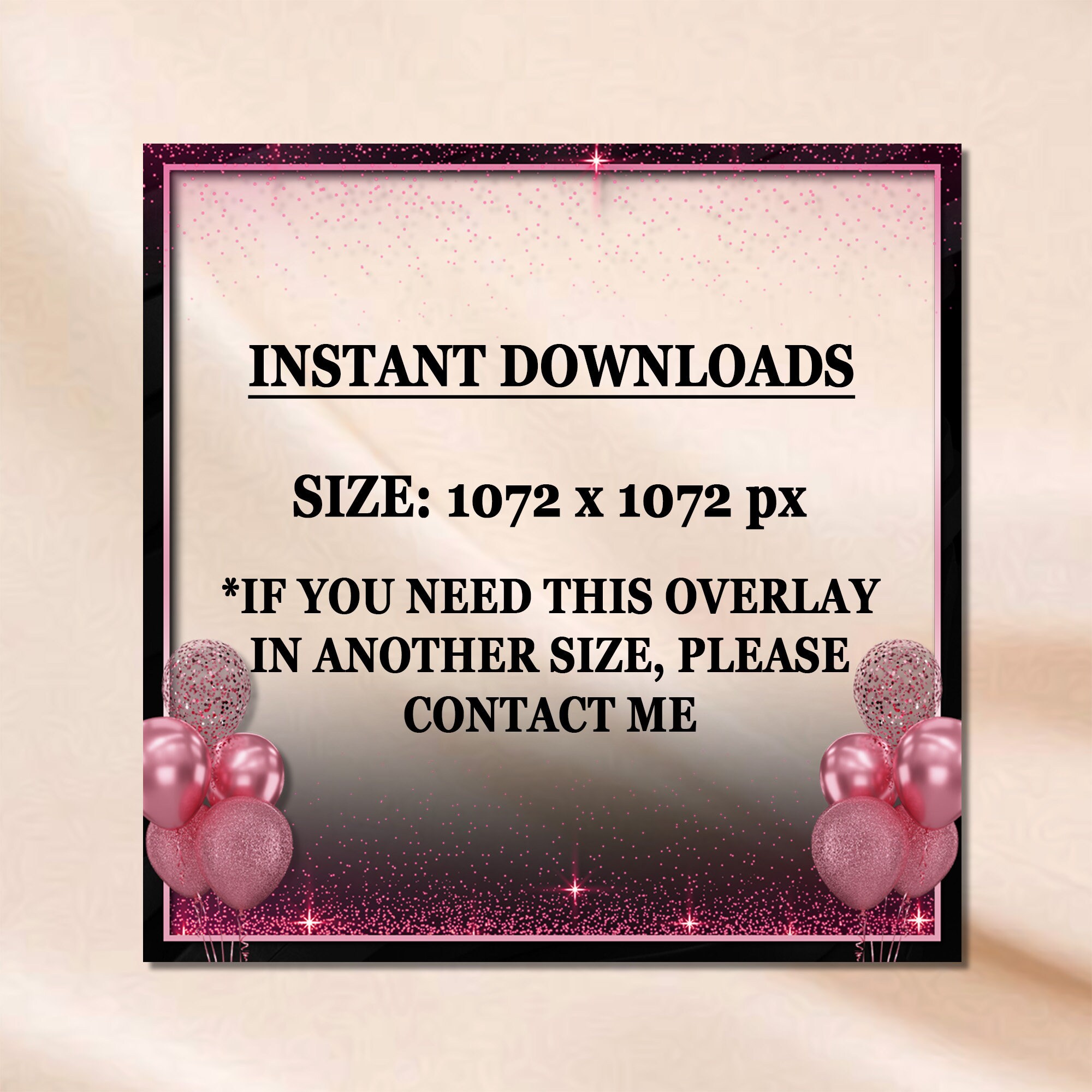 Pink 360 Photo Booth Overlay 18th Birthday Party Sweet 16 360 ...