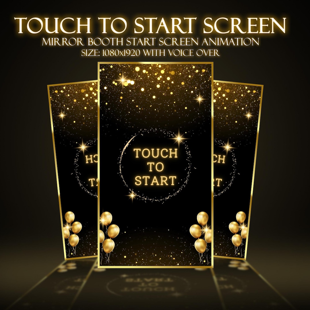 Touch to Start Photobooth Animation Magic Mirror Photo Booth Elegant ...