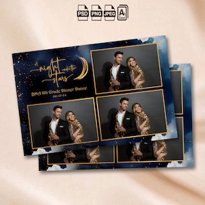 Starry Night Photobooth Template A Night Under the Stars Photo Booth ...