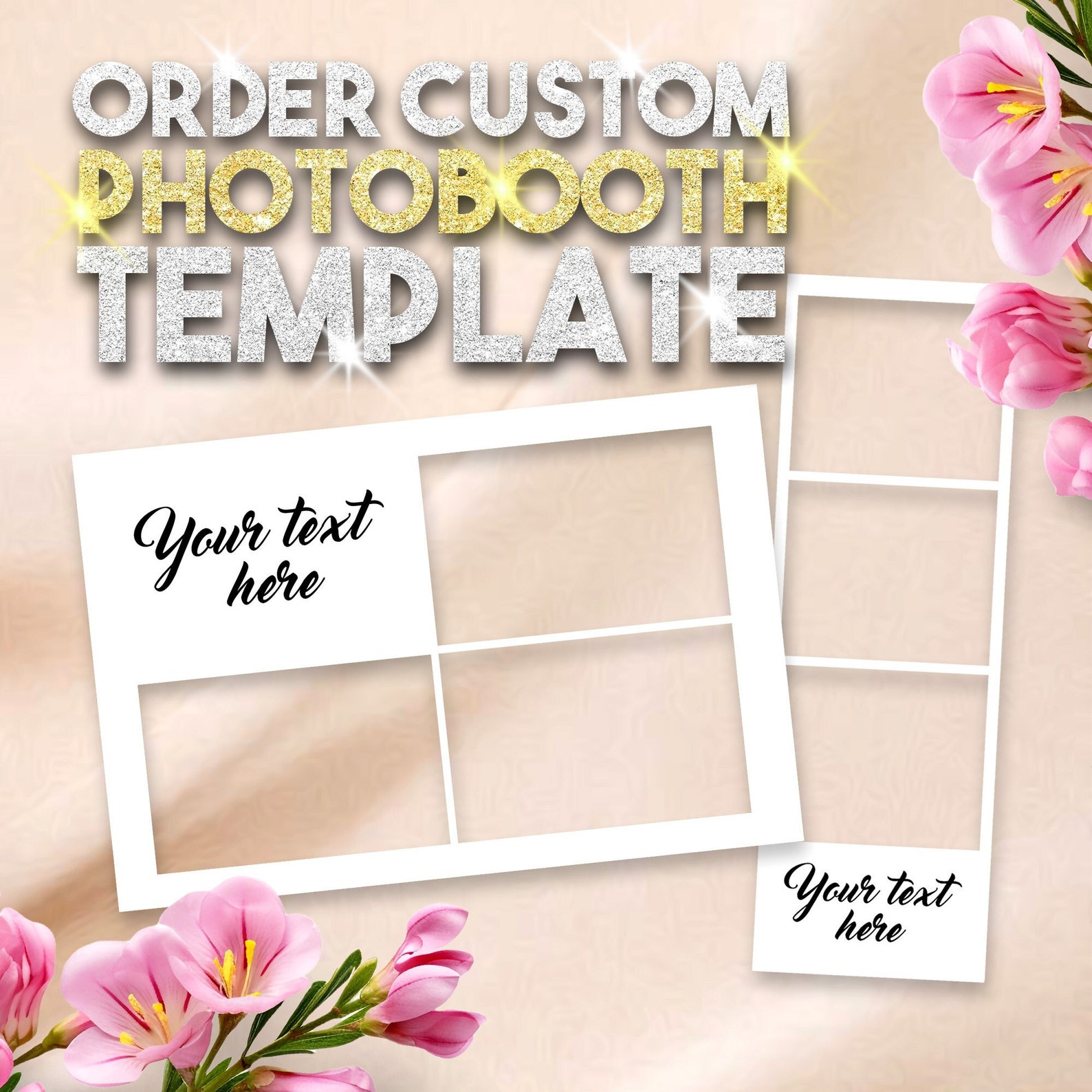 Custom Photobooth Template Personalized Photo Booth Templates ...