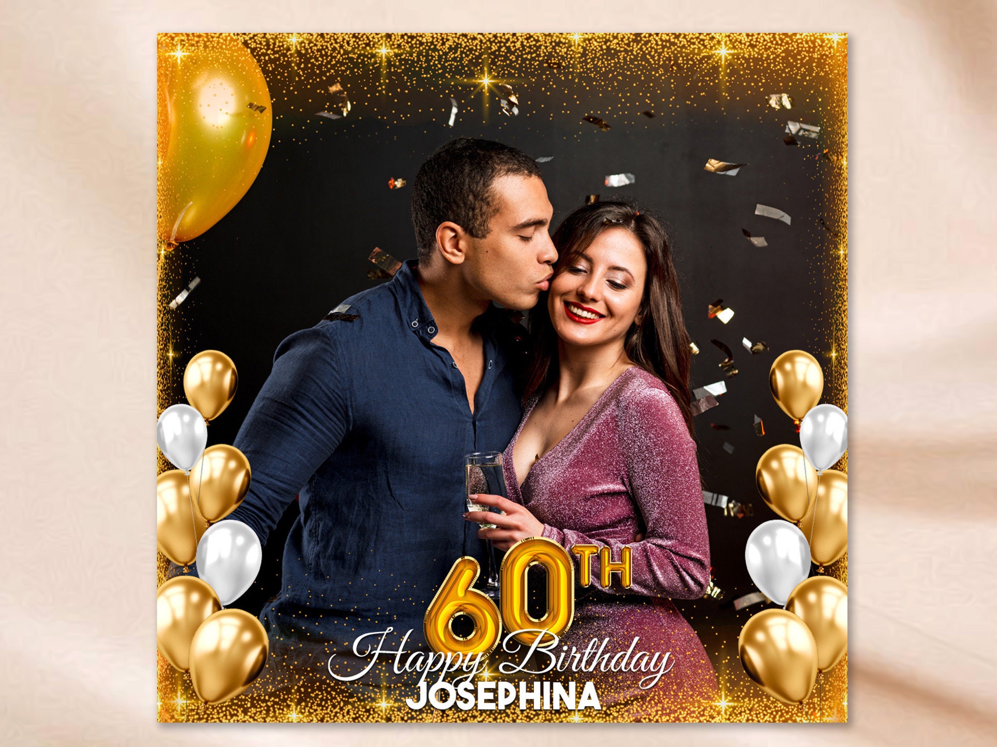 60th Birthday Party 360 Photo Booth Overlay 360booth Overlay 360 ...
