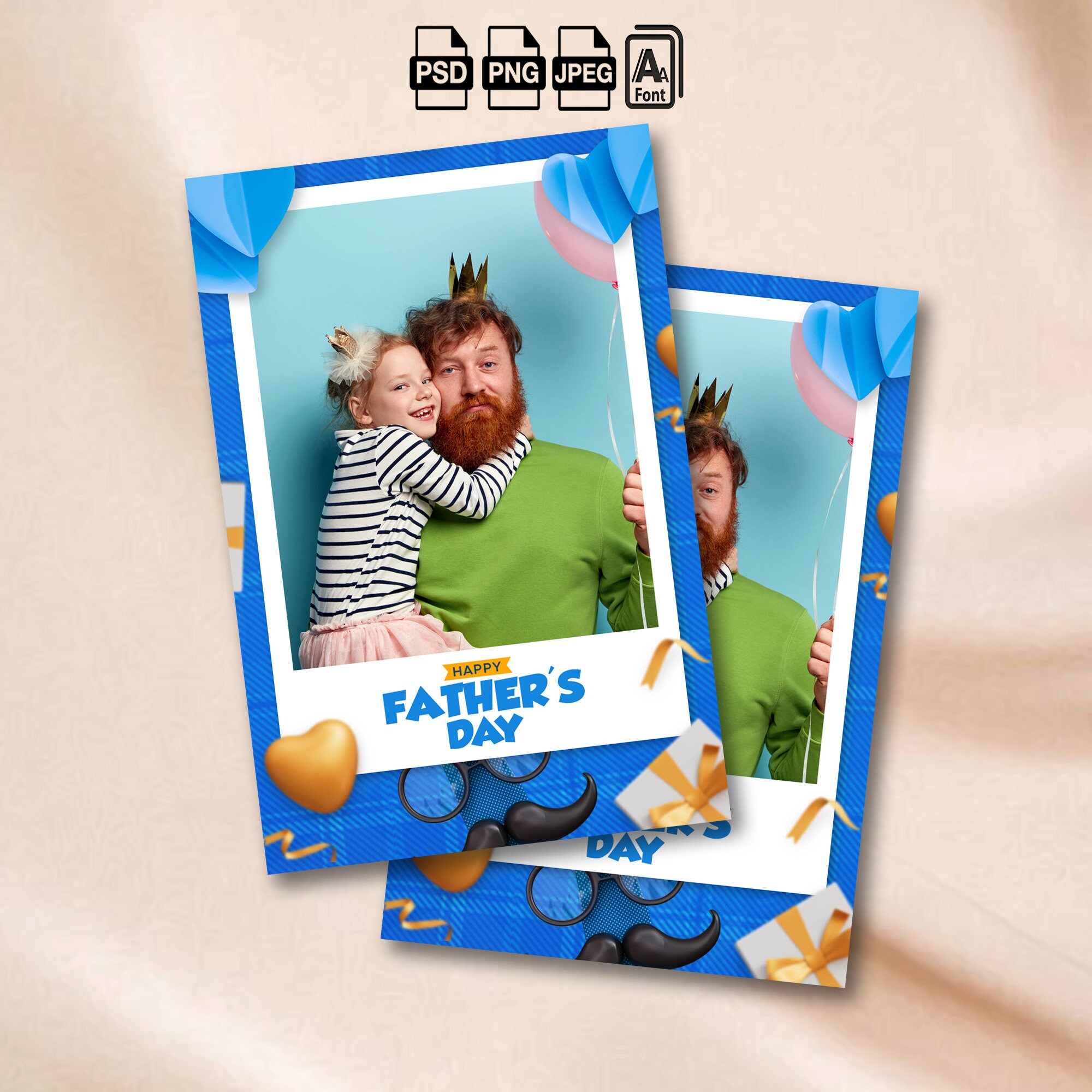 Father's Day Photobooth Template World Happy Fathers Day Celebration ...