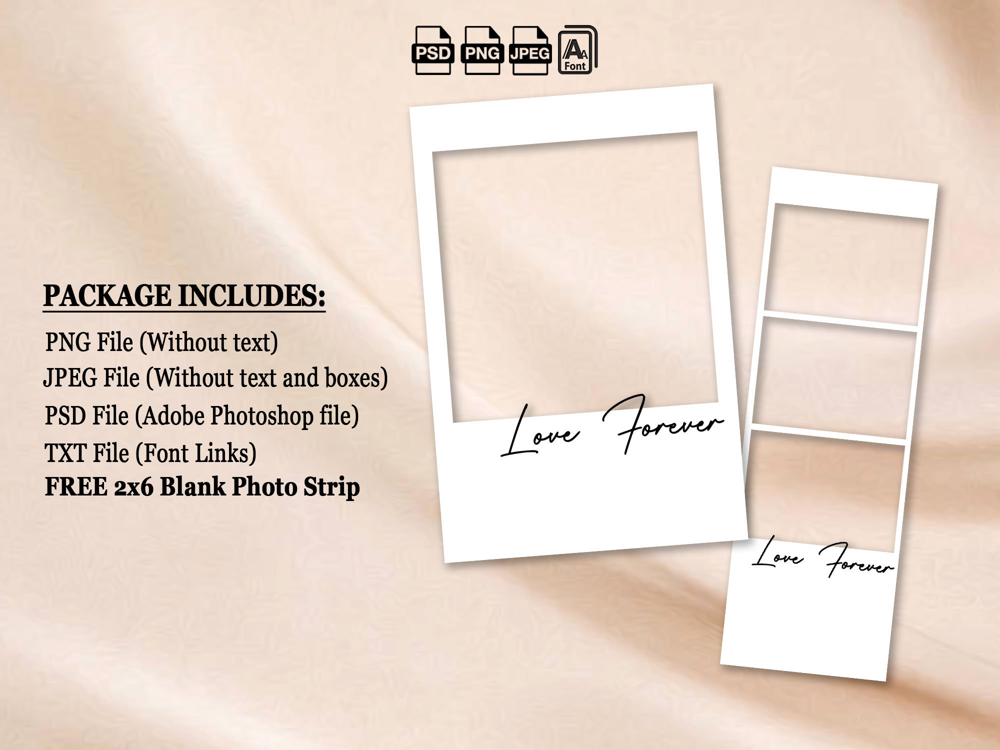 Photo Booth Strip Template Wedding Photo Booth Overlay Photo Booth ...