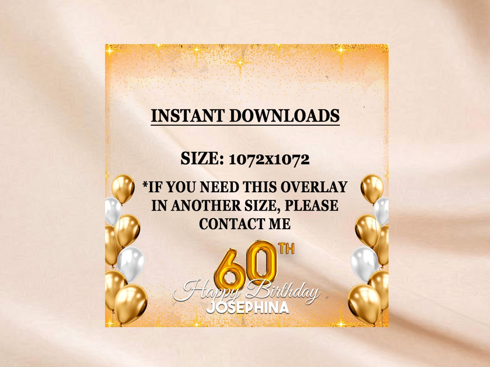 60th Birthday Party 360 Photo Booth Overlay 360booth Overlay 360 ...