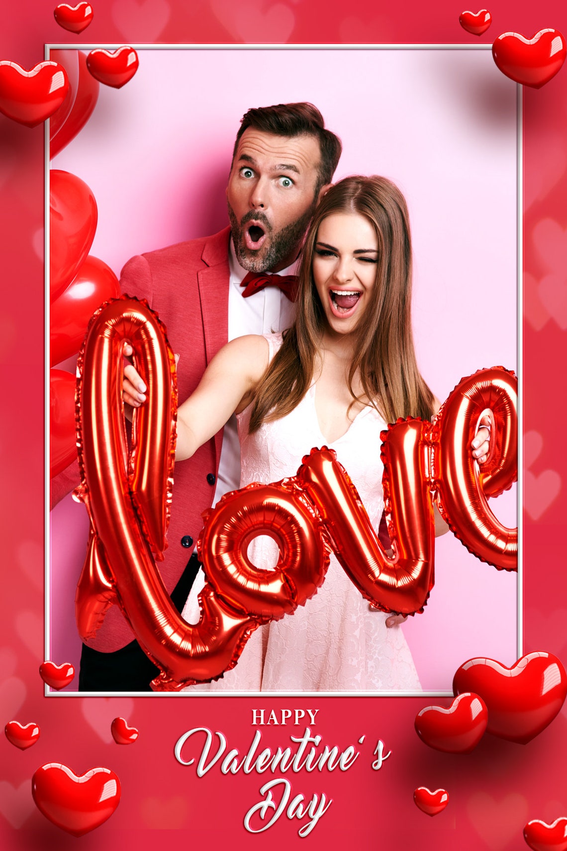 Valentines Day Photobooth Template Valentine's Day Photo Booth Template ...
