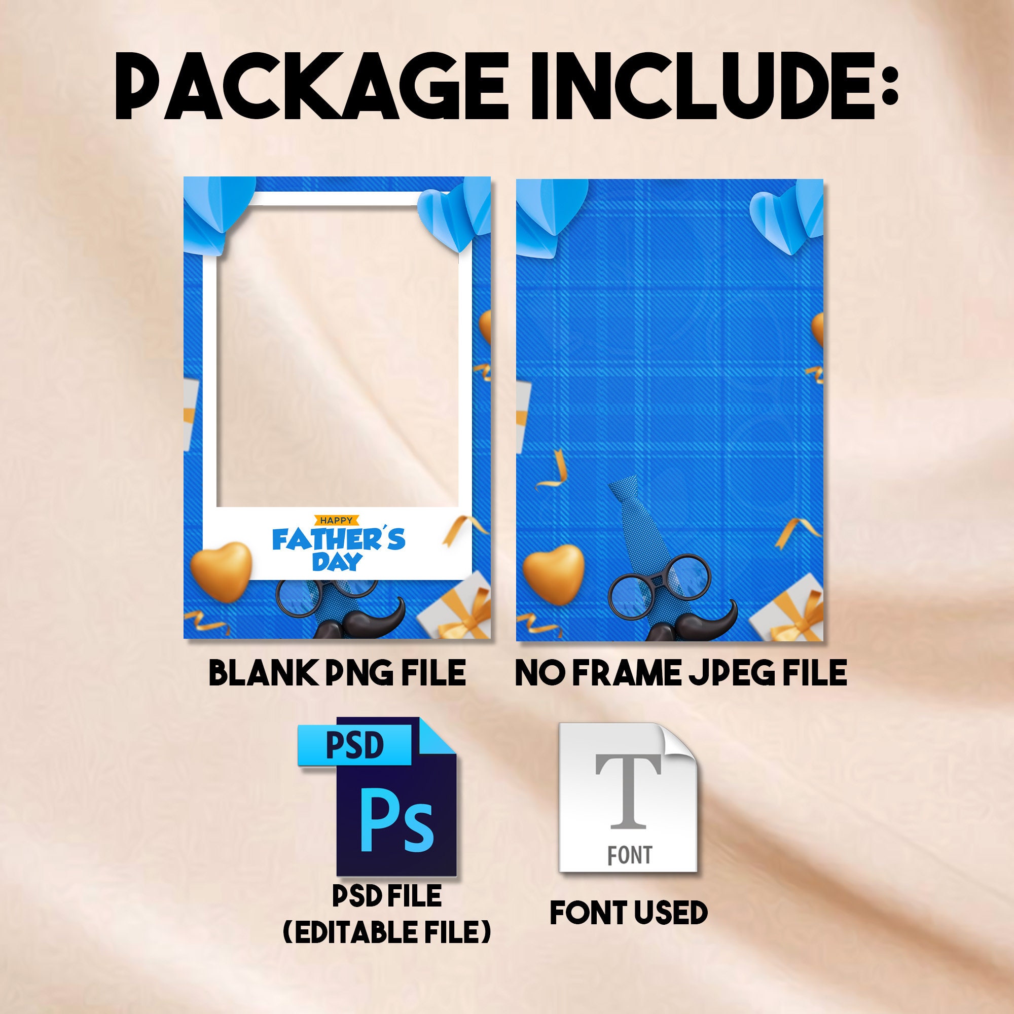 Father's Day Photobooth Template World Happy Fathers Day Celebration ...