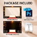 Red Carpet Photobooth Template Hollywood Party Photo Booth Overlay 4x6 ...