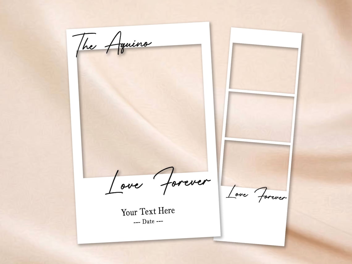 Photo Booth Strip Template Wedding Photo Booth Overlay Photo Booth ...