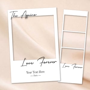 Photo Booth Strip Template Wedding Photo Booth Overlay Photo Booth ...