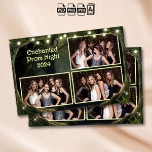 Enchanted Forest Photobooth Template Prom Night Photo Booth Template ...