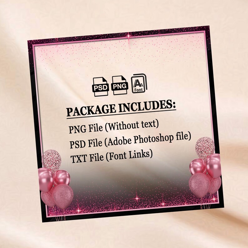 Pink 360 Photo Booth Overlay 18th Birthday Party Sweet 16 360 ...