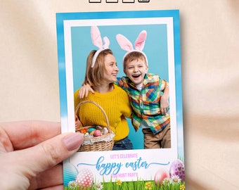 Happy Easter Photobooth Template Easter Sunday Photo Booth Overlay 4x6 ...