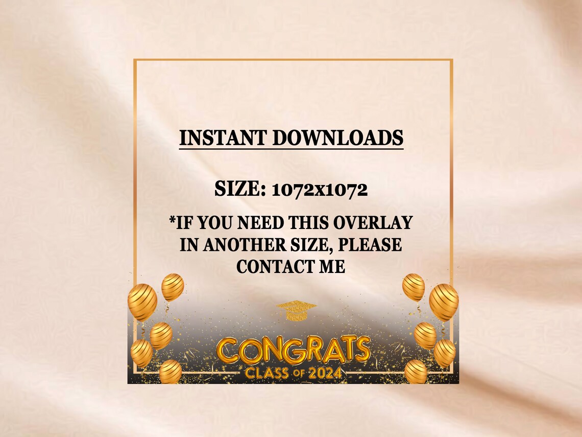 Graduation Party 360 Booth Template Congratulations 360booth Overlay ...