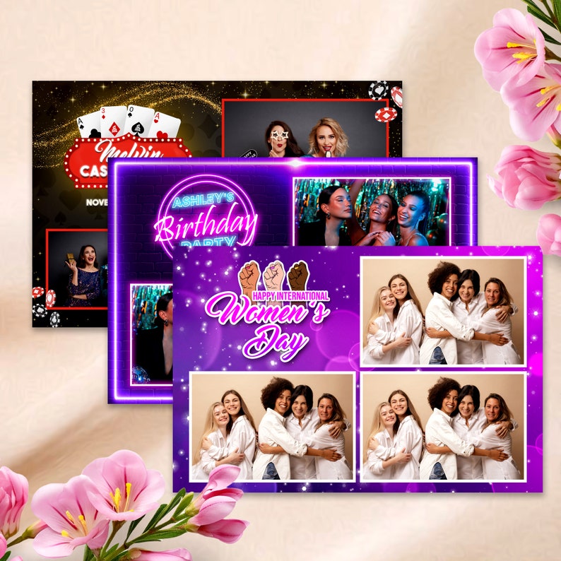 Custom Photobooth Template Personalized Photo Booth Templates ...