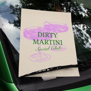 Dirty Martini Print Bar Art, Hand Drawn Cocktail, Bar Cart Print ...