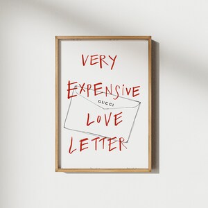 Trendy Digital Art Love Letter Printable Valentine Decor Love Wall Art ...