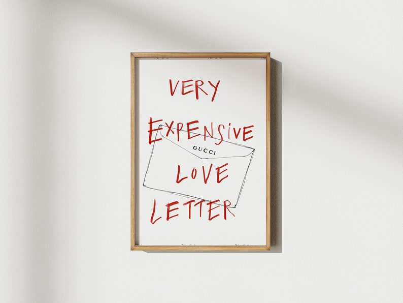 Trendy Digital Art Love Letter Printable Valentine Decor Love Wall Art ...