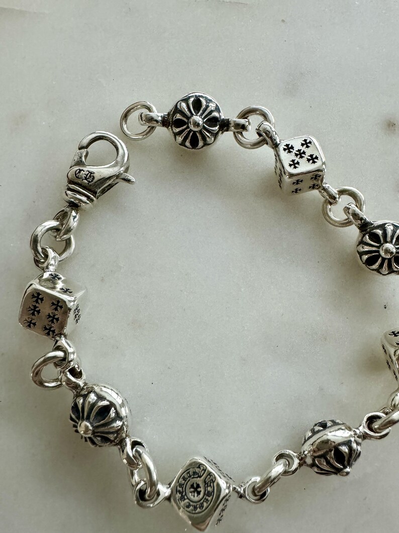 Chrome Hearts Cross Dice Vintage CH Bracelet, CH Jewelry & Gothic ...