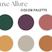 Luxe Allure Paint Color Palette - Etsy