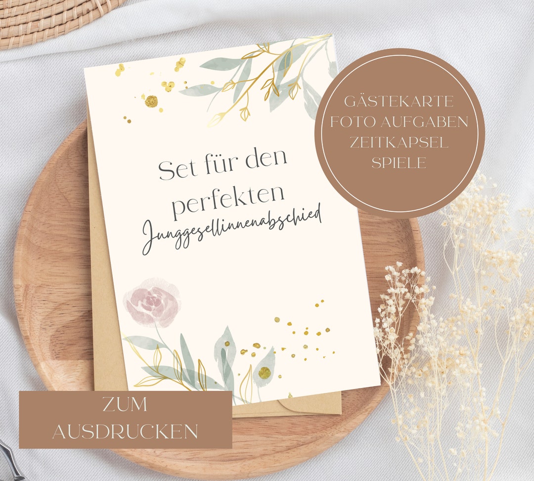 JGA Games and Memory Set for Women to Print Out, Digital Template in ...