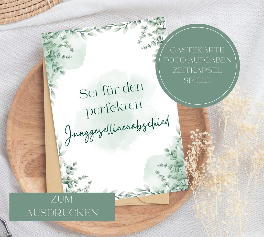 JGA Games and Memory Set for Women to Print Out, Digital Template in ...