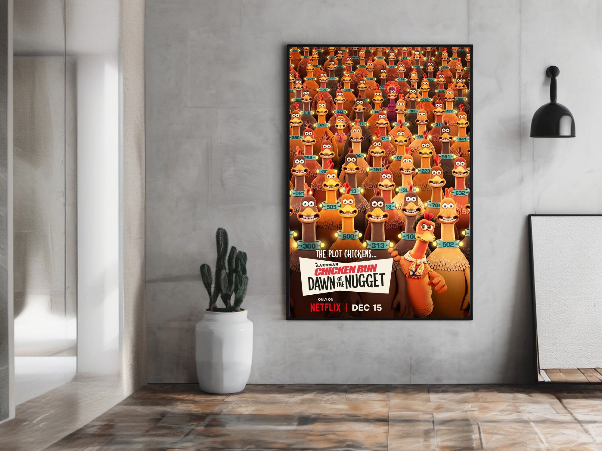 Chicken Run Dawn of the Nugget Movie Posters, Decorative Wall Art, TV ...