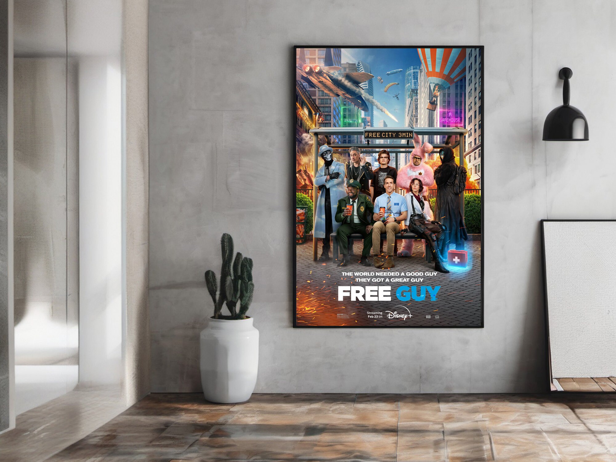 Free Guy Movie Posters, Decorative Wall Art, TV Posters, Customized ...