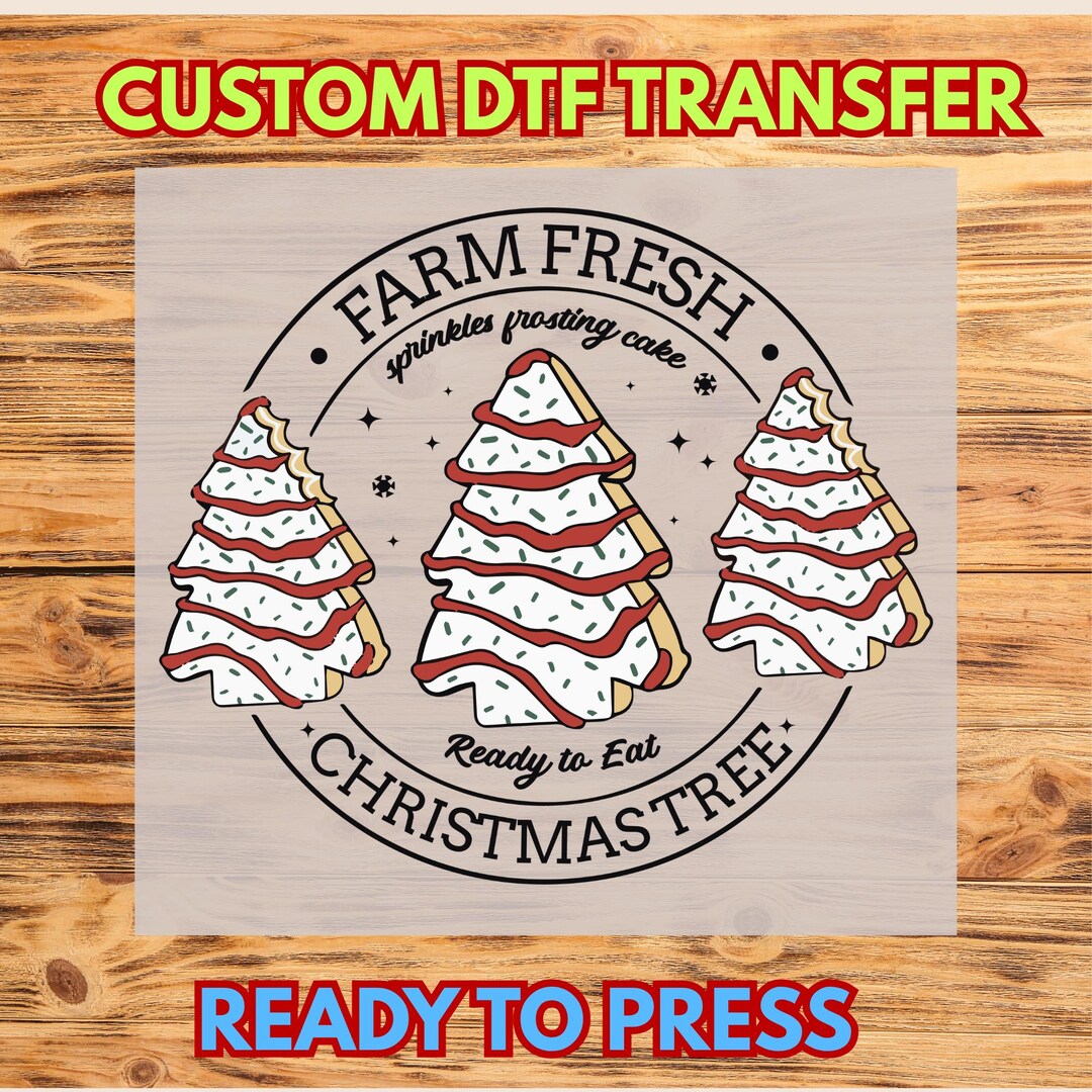 Christmas Cookie Tree DTF Transfer, Ready to Press - Etsy