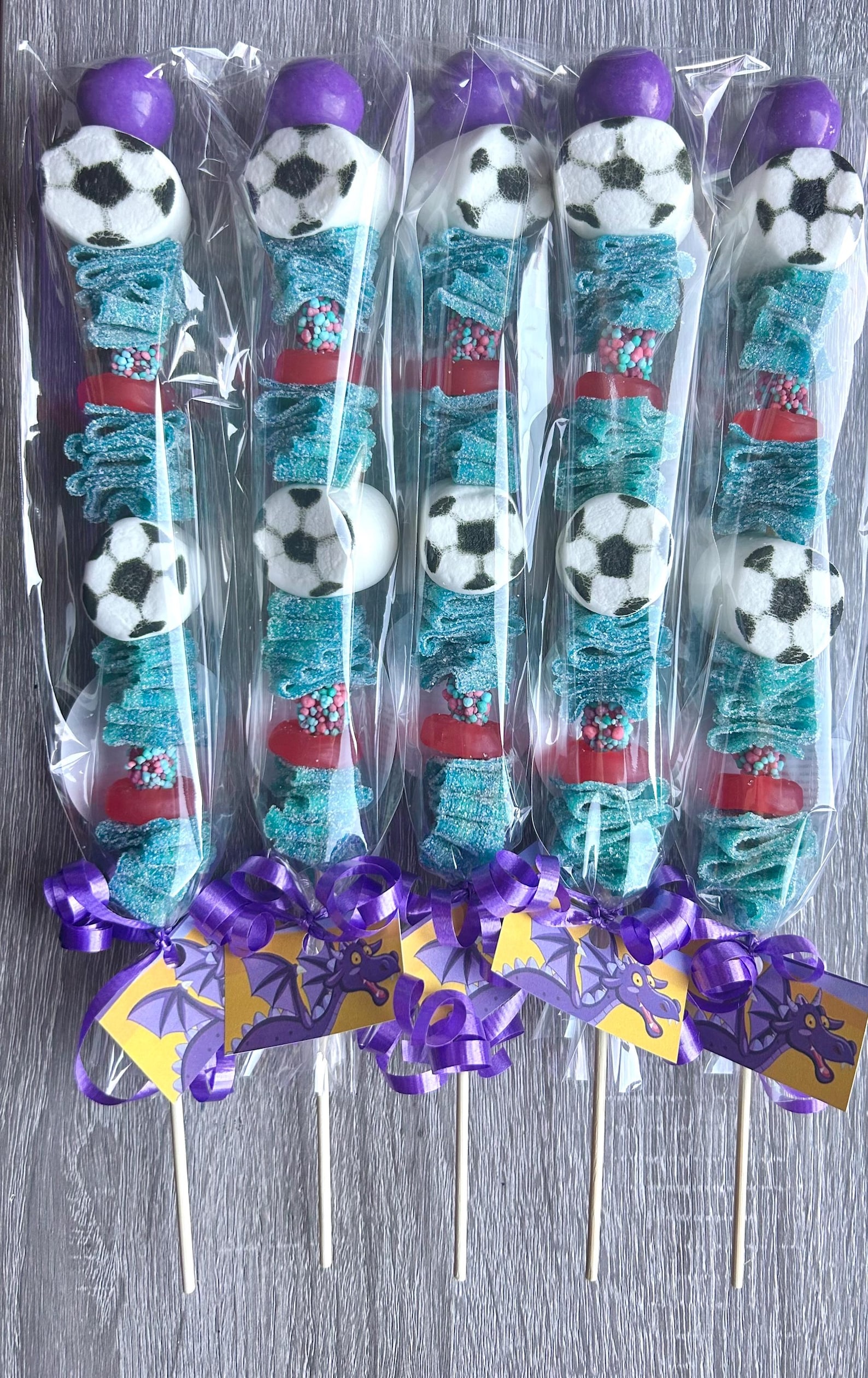Soccer Custom Candy Kabob Party Favor - Etsy
