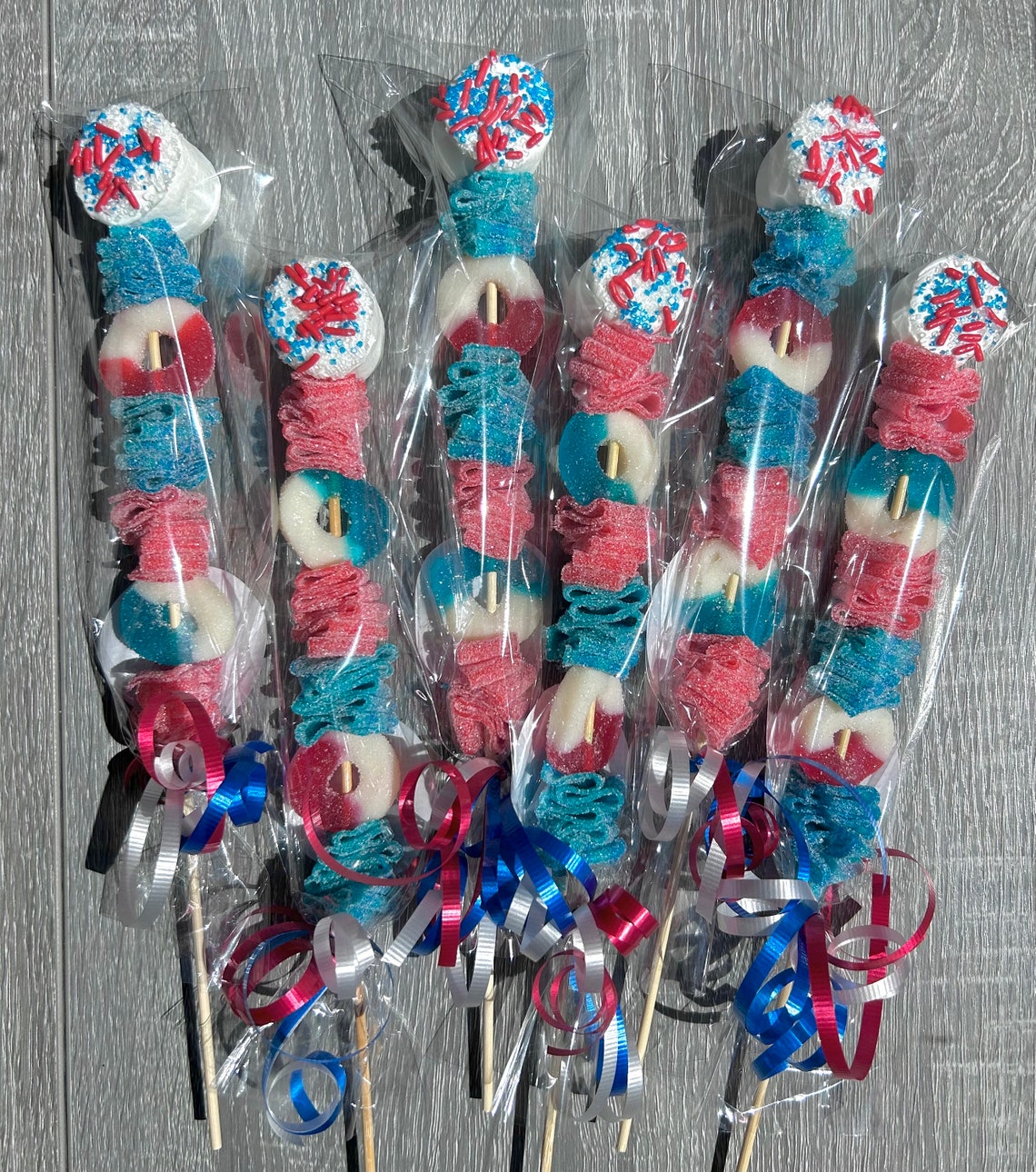 Patriotic Holiday Custom Candy Kabob - Etsy