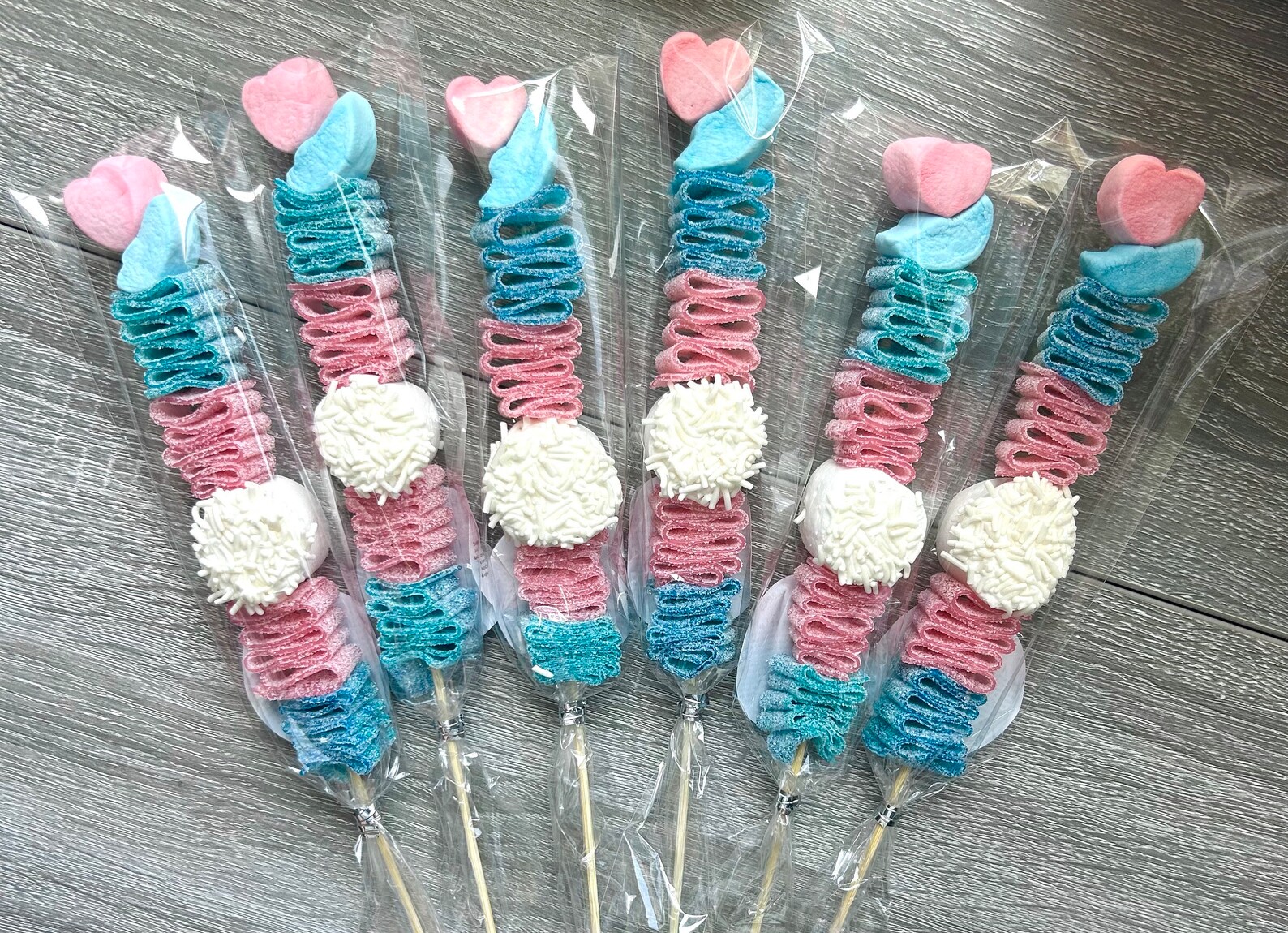 Gender Reveal Baby Shower Custom Candy Kabob - Etsy