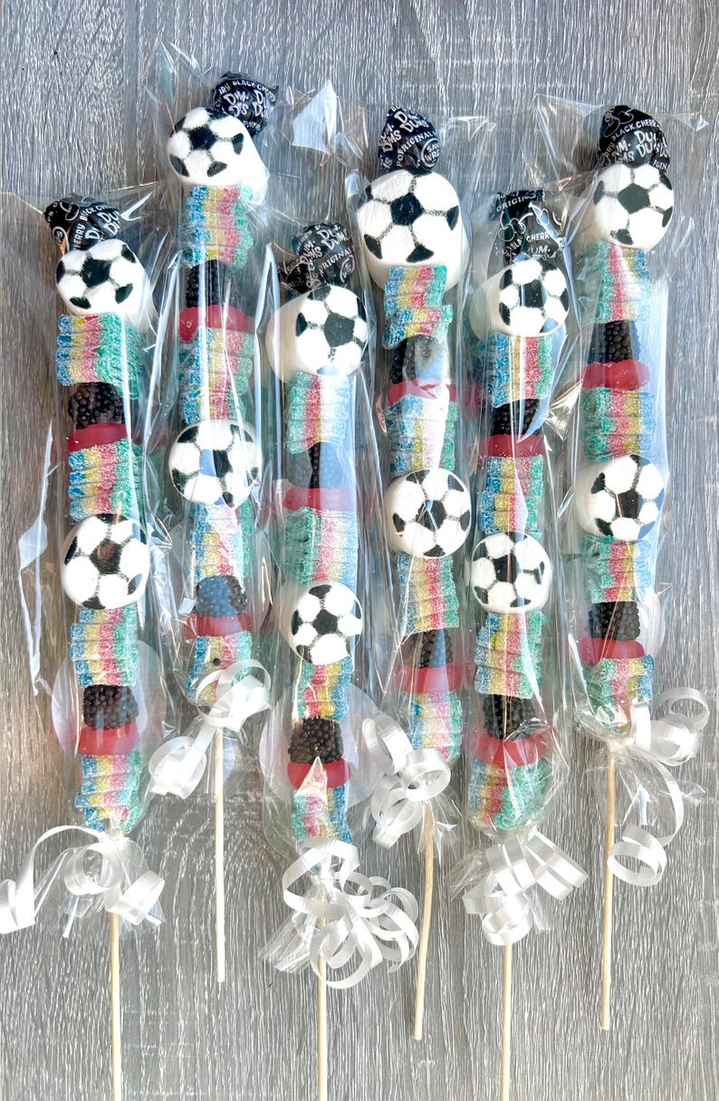 Soccer Custom Candy Kabob Party Favor - Etsy