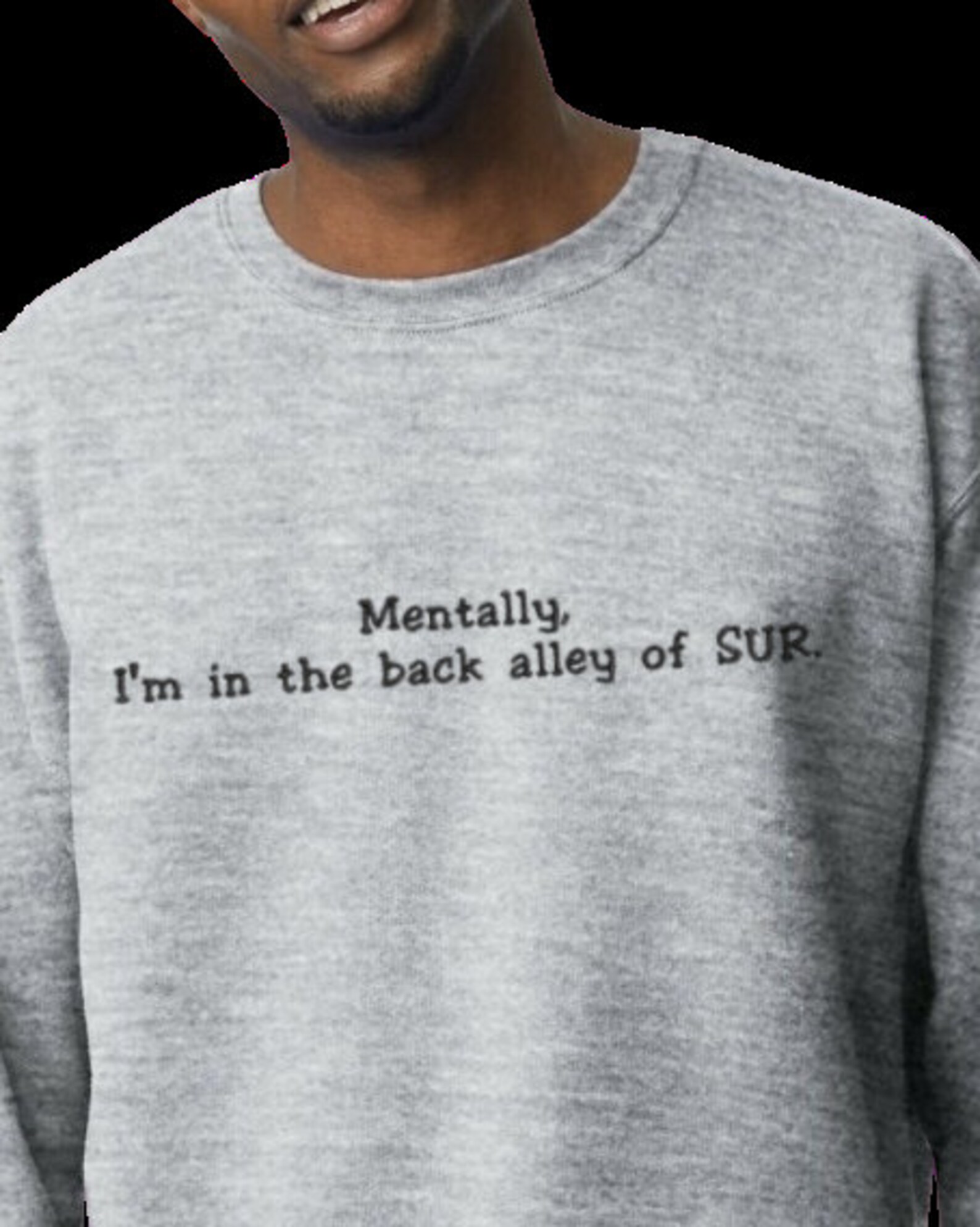 Mentally, I'm in the Back Alley at SUR Embroidered Sweatshirt ...