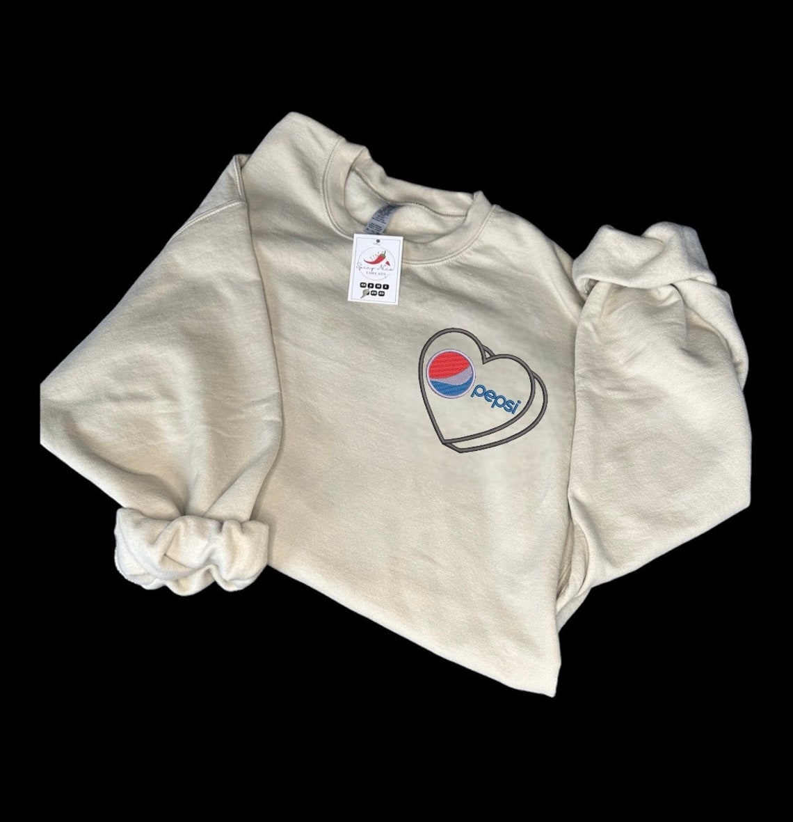 Pepsi Embroidered Crewneck | Pepsi Sweatshirt | Gifts for Her | Mother ...
