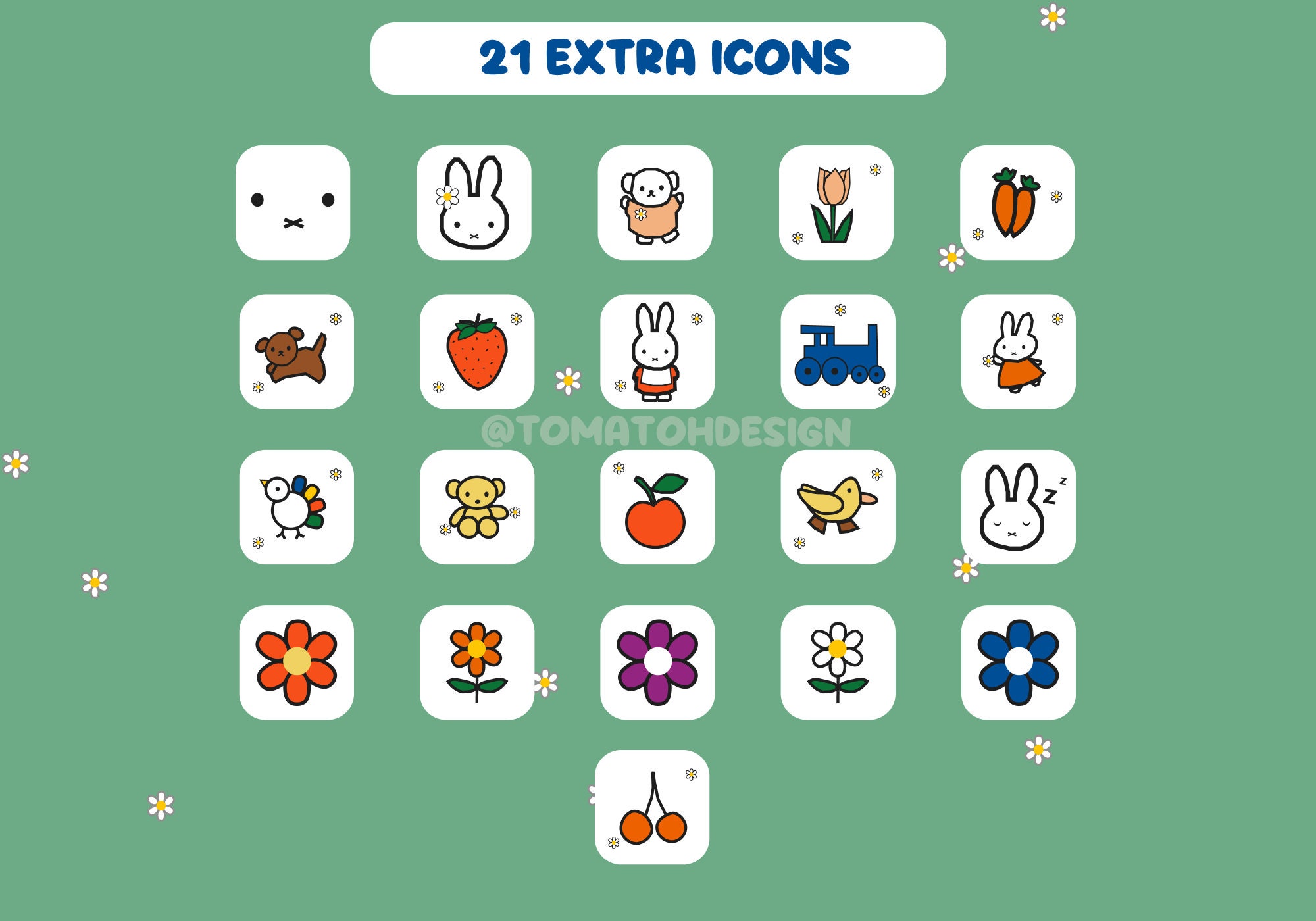 M I F F Y White Bunny Icon Wallpaper Widget Pack - IOS & Android ...