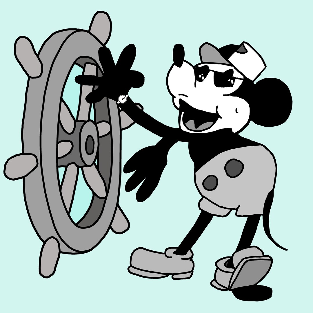 Steamboat Willie Art Digital Print Art Mickey Prints Home Decor - Etsy