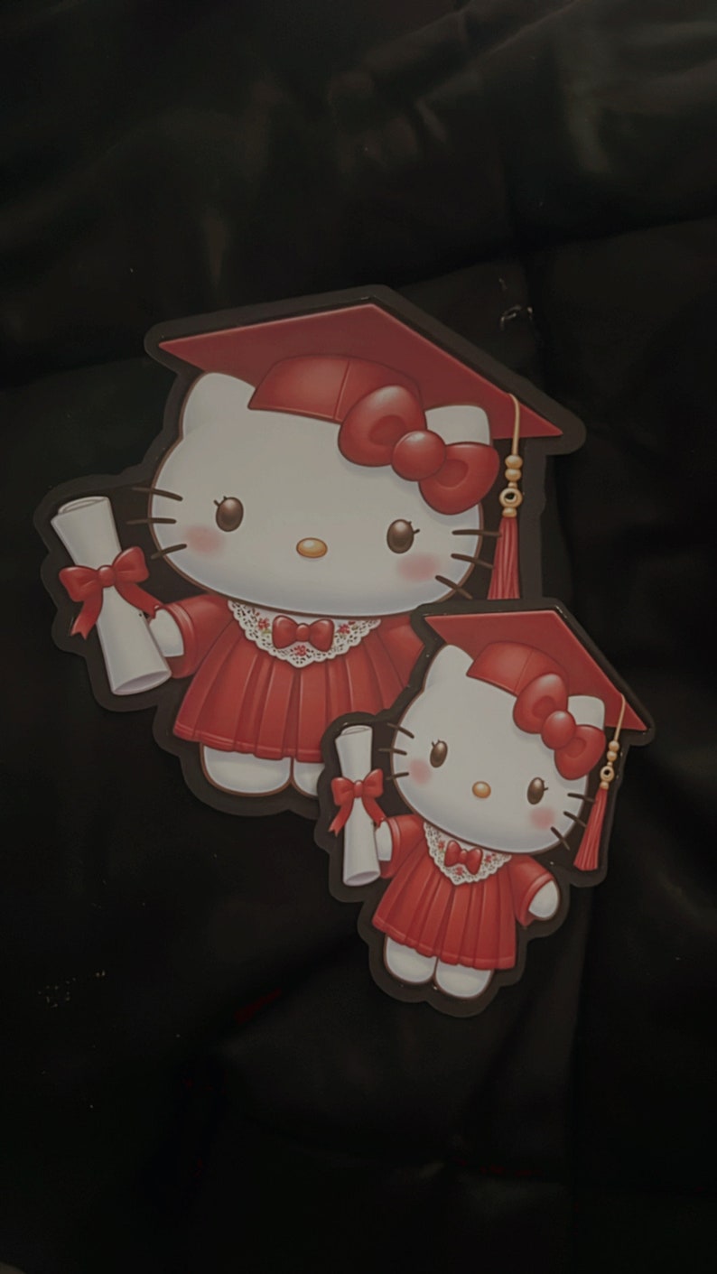 Hello Kitty Graduation Toppers - Etsy