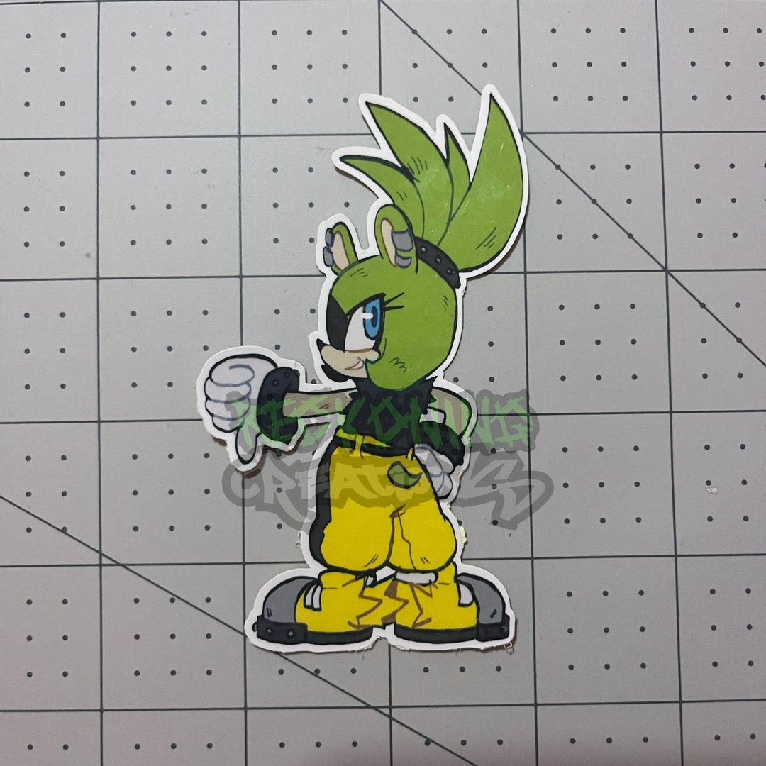 Neon Green Tenrec Comic Book Character Sticker - Etsy