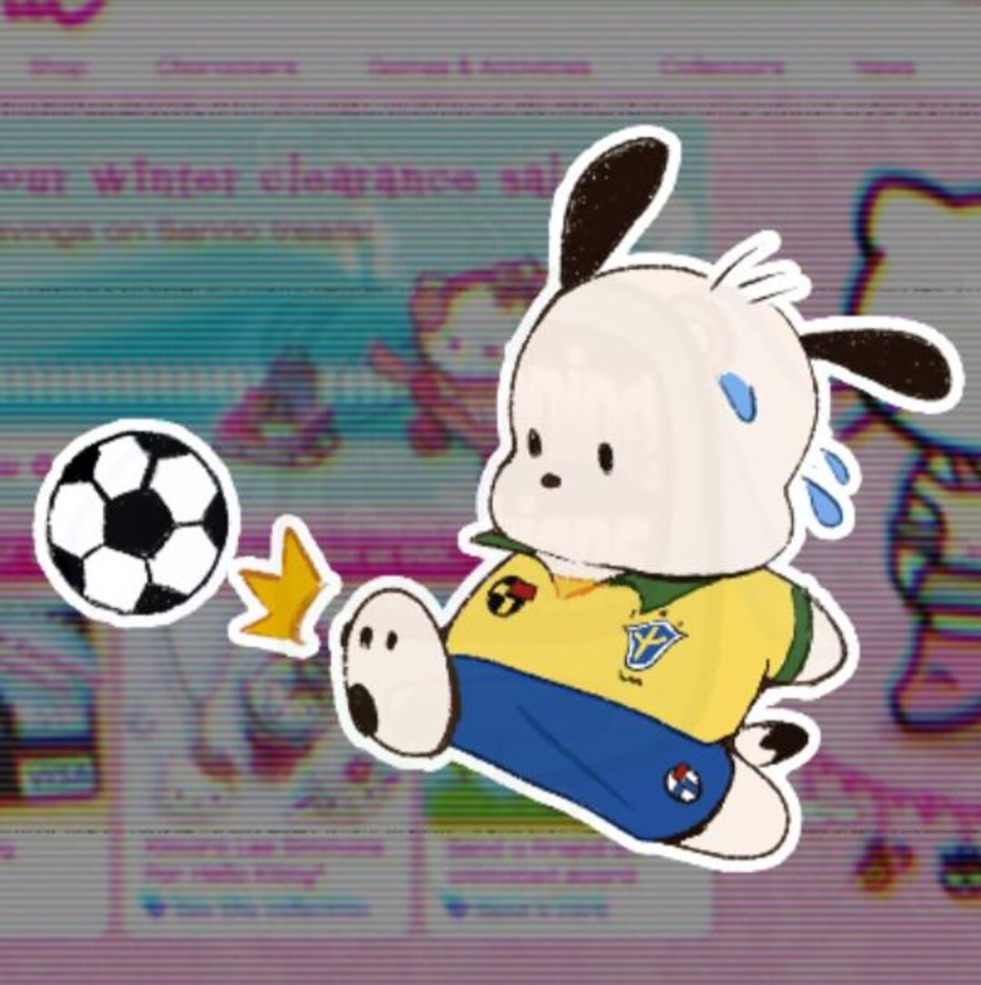 Cute Sporty Puppy Dog Playing Soccer Sticker - Etsy